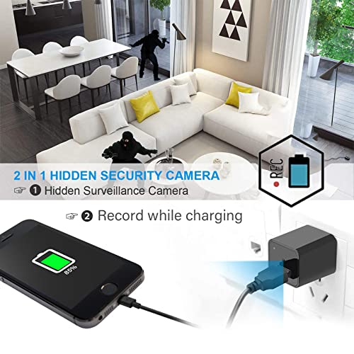 Hinne 64GB Hidden Camera,spy Camera,spy Camera Hidden Camera with Full HD 1080P,Nanny Cam,Mini Camera,spy cam,Small Camera,Hidden Cameras, camaras espias ocultas, Surveillance & Security Cameras