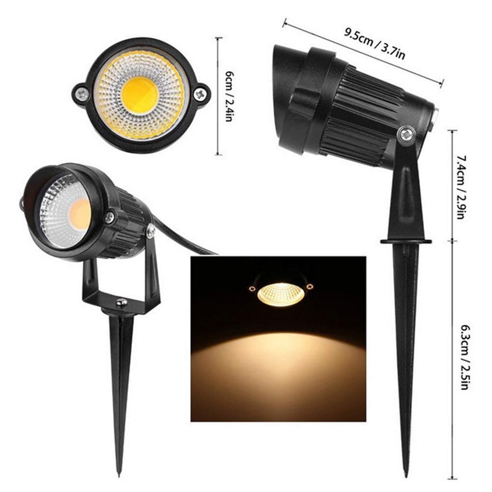 DSHUJC 10PCS Outdoor Garden Lights Ground Mount or Watt for Garden, Patio, Yard, Home, Chrismas Tree, Parties Solar Plug Light