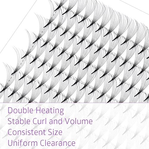 EMEDA 180 Fans Premade Fans Eyelash Extensions Pointy Base Thin Base 8D Stable C Curl Premade Lash Extensions Fans Pre Fanned Volume Lash Extensions (8D 0.07 C Mix 8-14mm)