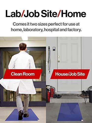 IPRIMIO Premium Sticky Door Mats - 0.04mm Thick – 18”x 36" - 4 Pack of 30 Sheets - Sticky Floor Peel Off mat Clean Room Laboratory, Hospitals, Office, Construction, Home, Clinics