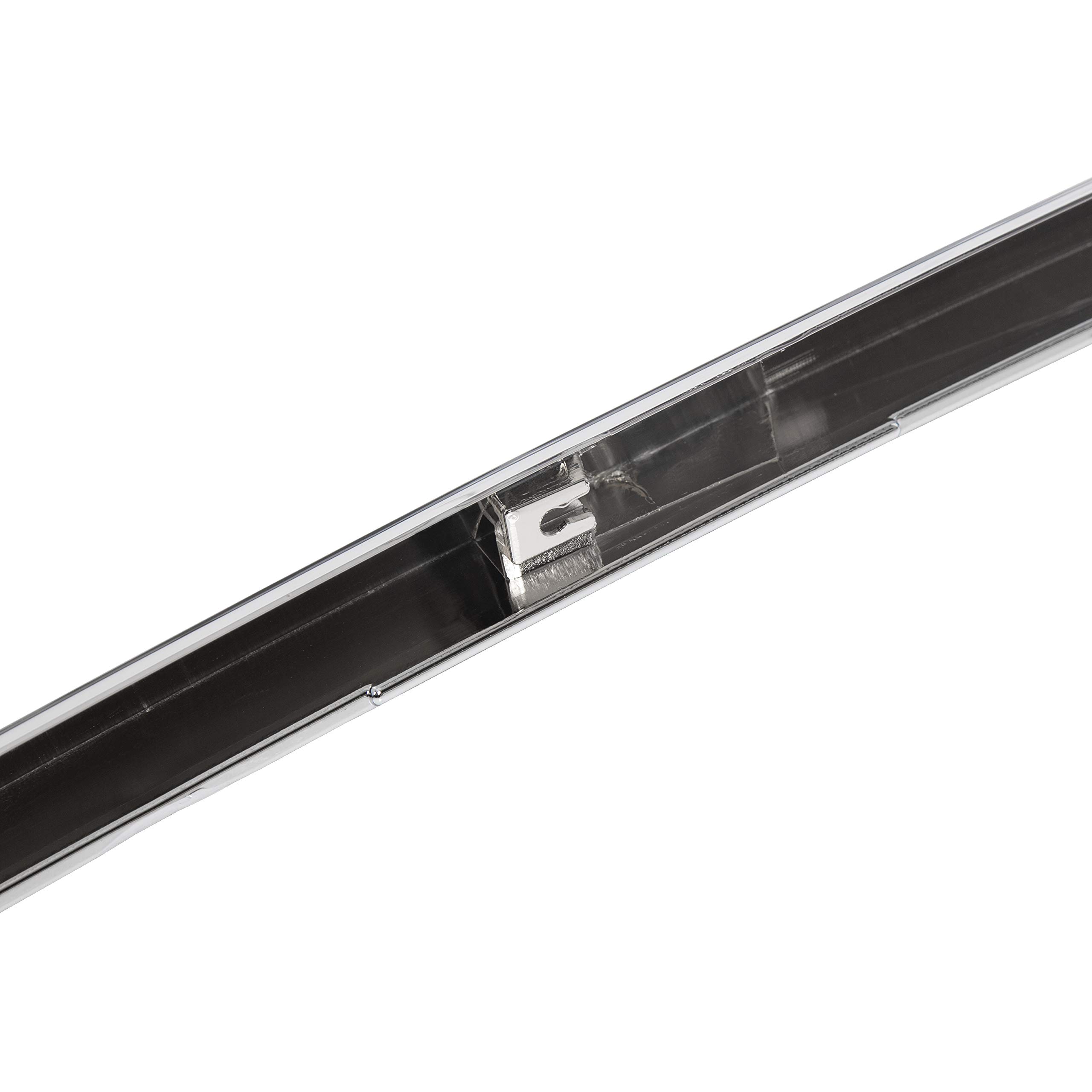 ECOTRIC Hood Molding Trim Moulding Chrome Fits 2010-2016 Cadillac SRX (submodel: Base, Luxury, Performance, Premium) - Replace # 22774203 GM1235120