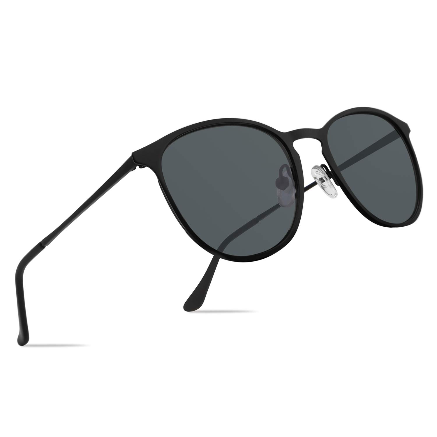 FaceWear Classic Round Retro Sunglasses UV400 Circle Lens Metal Frame Men Women FW1006 C7