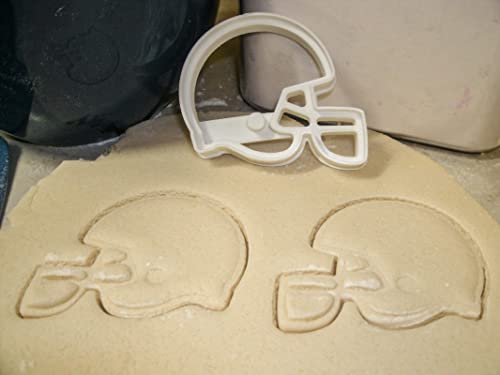 FOOTBALL AND HELMET TEAM SPORT ATHLETICS GAME DAY SET OF 2 COOKIE CUTTERS MADE IN USA PR1540