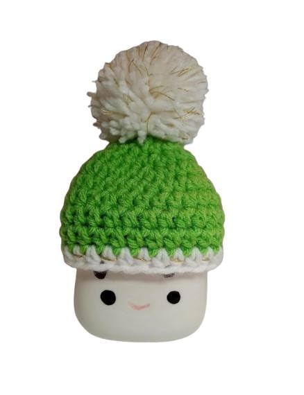 Handmade Marshmallow Mug Hats - St. Patrick's Day - Tiered Tray Decor 2.75x2.75 Size (Set of 4- Mug, Top Hat, White & Gold)
