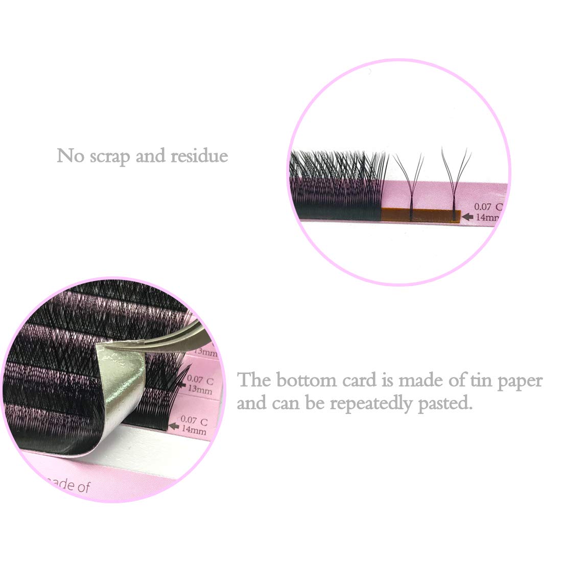 EMEDA Y Lash Extensions D Curl 0.07mm 8-14mm Mix Tray Premade Volume 2D Fans Eyelash Extension .07 Mix YY Type Wispies Soft Eye Lashes 8mm 9mm 10mm 11mm 12mm 13mm 14mm Supplies (0.07 D MIX 8-14mm)