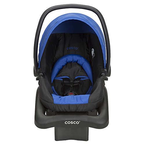 Cosco Simple Fold Travel System with Light and Comfy 22 Infant Car Seat, Sapphire