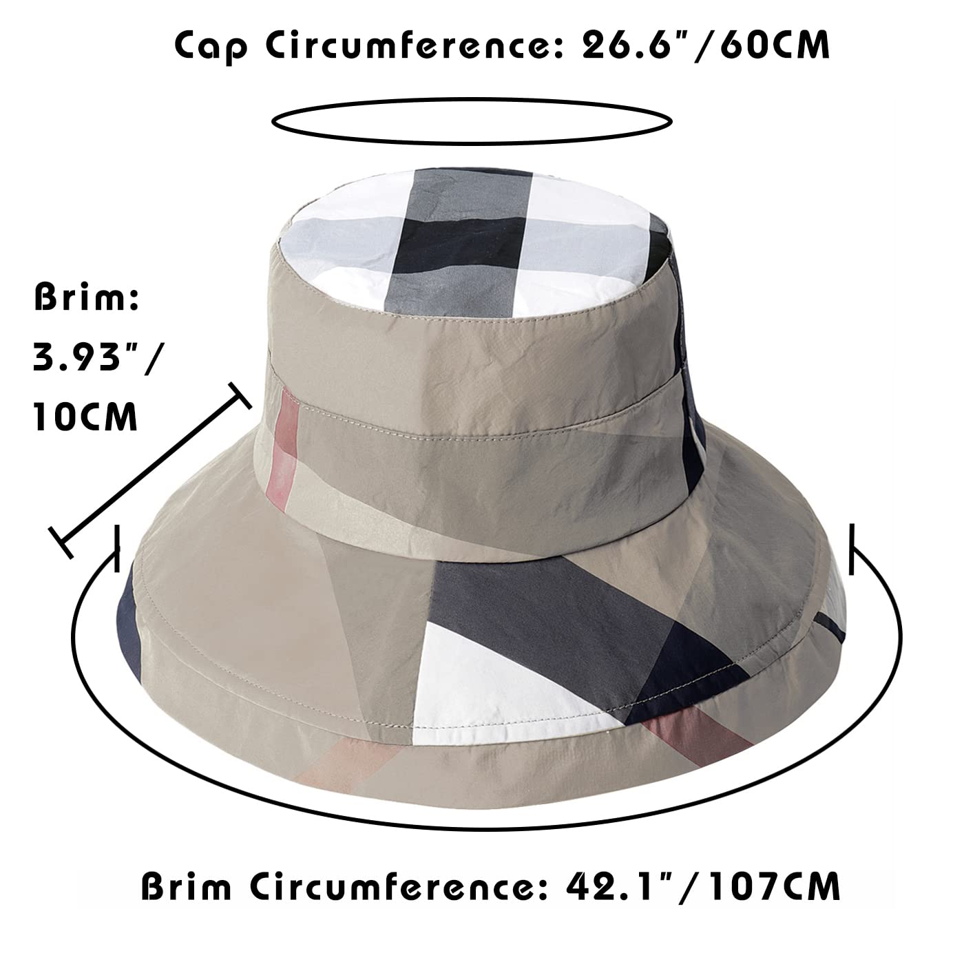 DOCILA Womens Summer Floppy Hats Fall Stylish Bucket Rain Cap Crushable Water Resistant Beach Travel Sun Hat Quick Dry Hiking Gardening Fisherman Hat Detachable Drawstring Beige