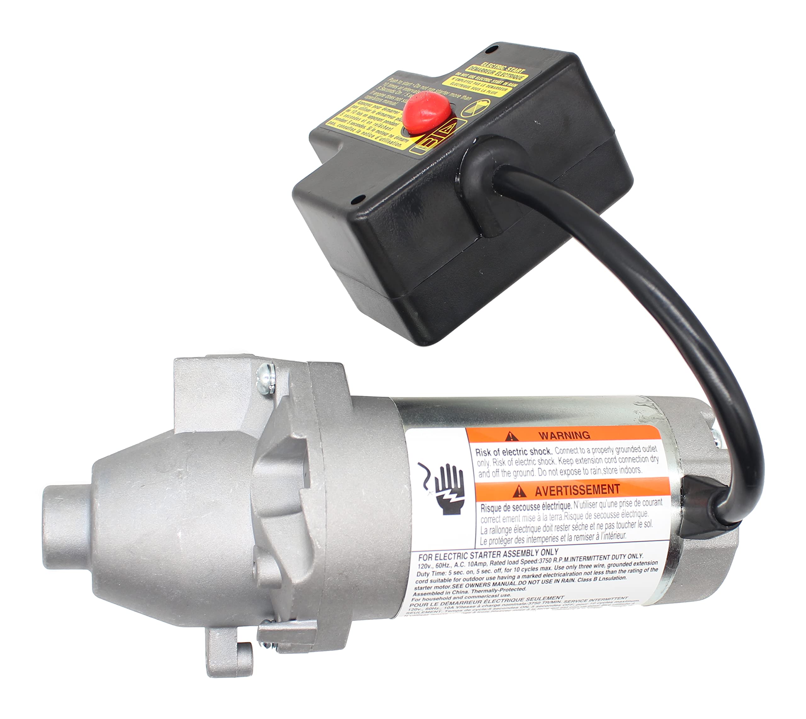 Fullas JQ170-1 Electric Starter Motor Compatible with Champion Snowblower Powered by Rato 208CC Gas Engine