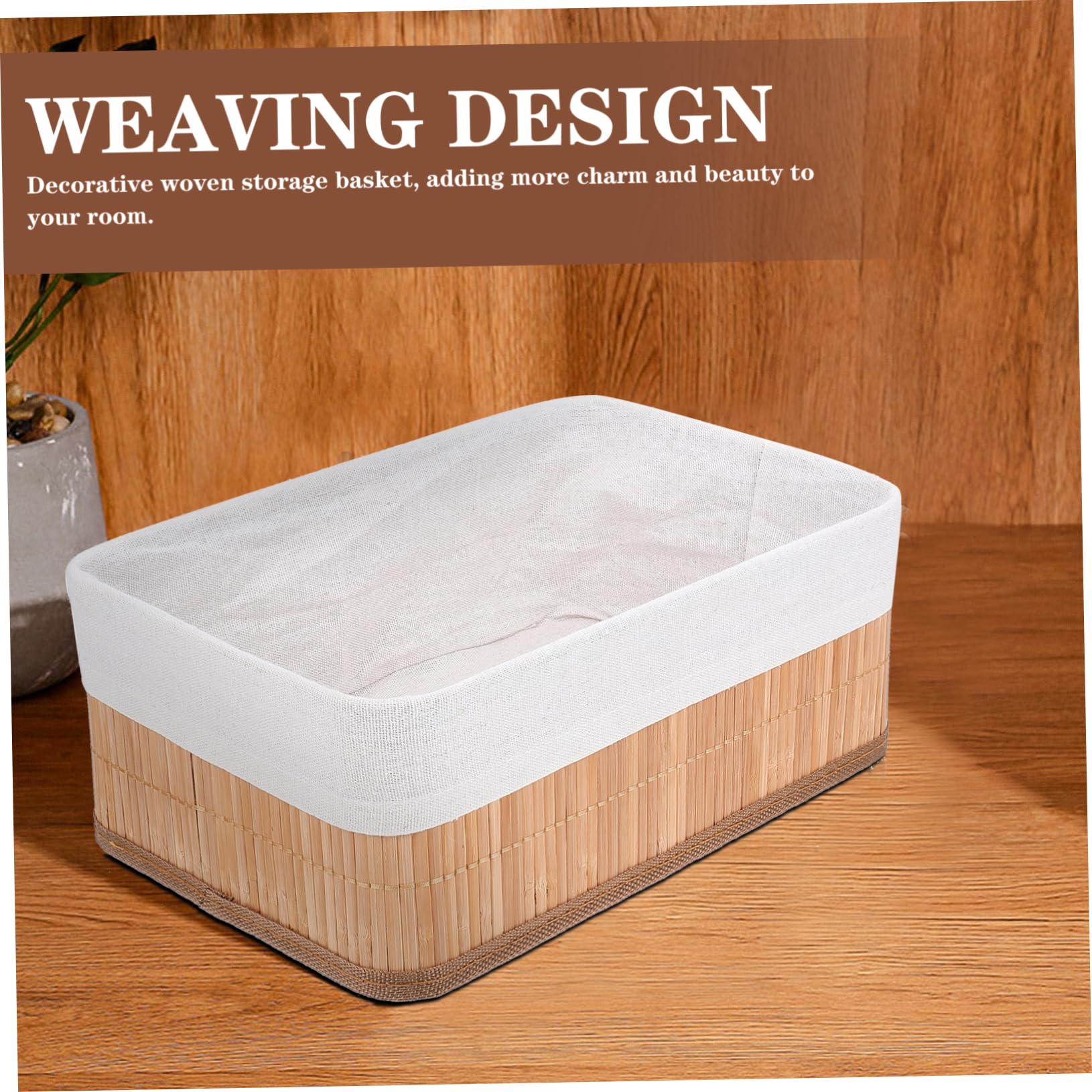 LALAFINA 3pcs Storage Basket Household Table Basket Household Desk Basket Office Desk Basket Office Accessory Home Accessory Household Desk Organizers Desktop Baskets