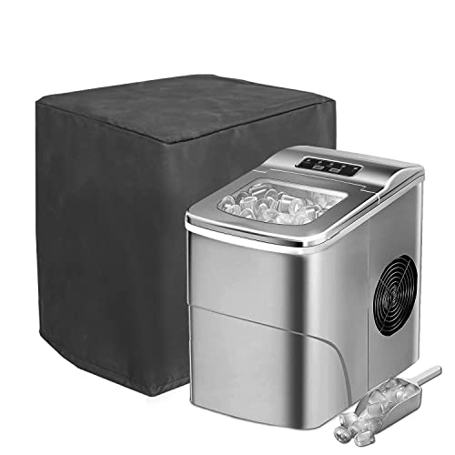 PASONIKA Ice Maker Cover, Countertop Appliances Ice Machine Cover, Dust Resistant Protector, Grey