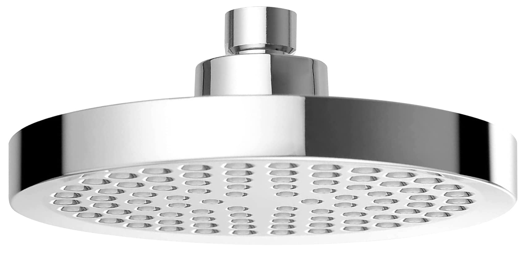 HandyCondo High Pressure Shower Head 6 Inch | Showerhead Is Perfect For Homes With Low Water Pressure | Leakproof Fixed Shower Heads With Angle-Adjustable Swivel Ball (Chrome)