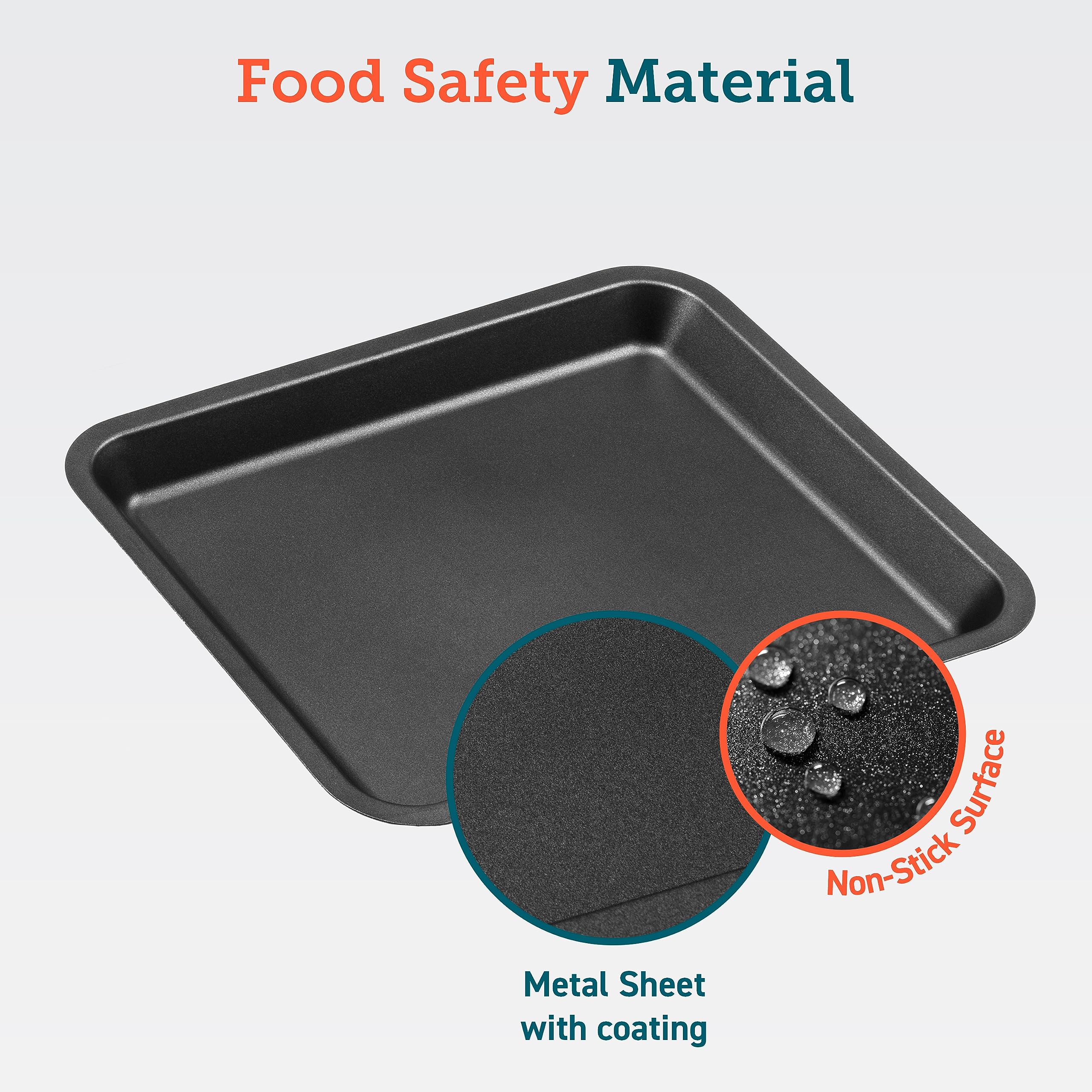 COSORI Oven Tray,Baking Sheet,Drip pan for CO130-AO, CS130-AO, CCO-R252-SUS & CCO-R251-SUS,Air Fryer Toaster Oven Replacement Accessories