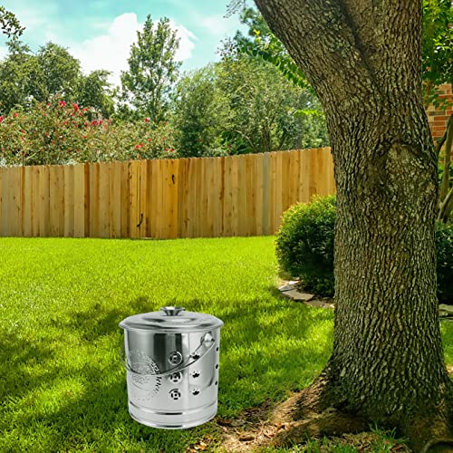 HANABASS Burning Fire Bowl Burn Barrel Incinerator Cage 1 Set Incinerator Fireplace Bucket Outdoor fire Pit fire Pit Bowl Burn Barrel with Burn Barrel Burn Barrel Barrel Fire Pit Cage Beach Fire Pit