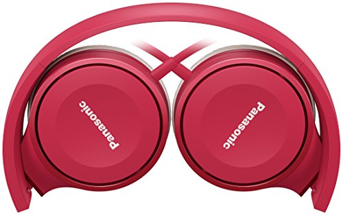 Panasonic Lightweight Headphones with Microphone, Call Controller and 3.9 ft Audio Cord Compatible with iPhone, BlackBerry, Android - RP-HF100M-P - On-Ear Headphones (Pink)