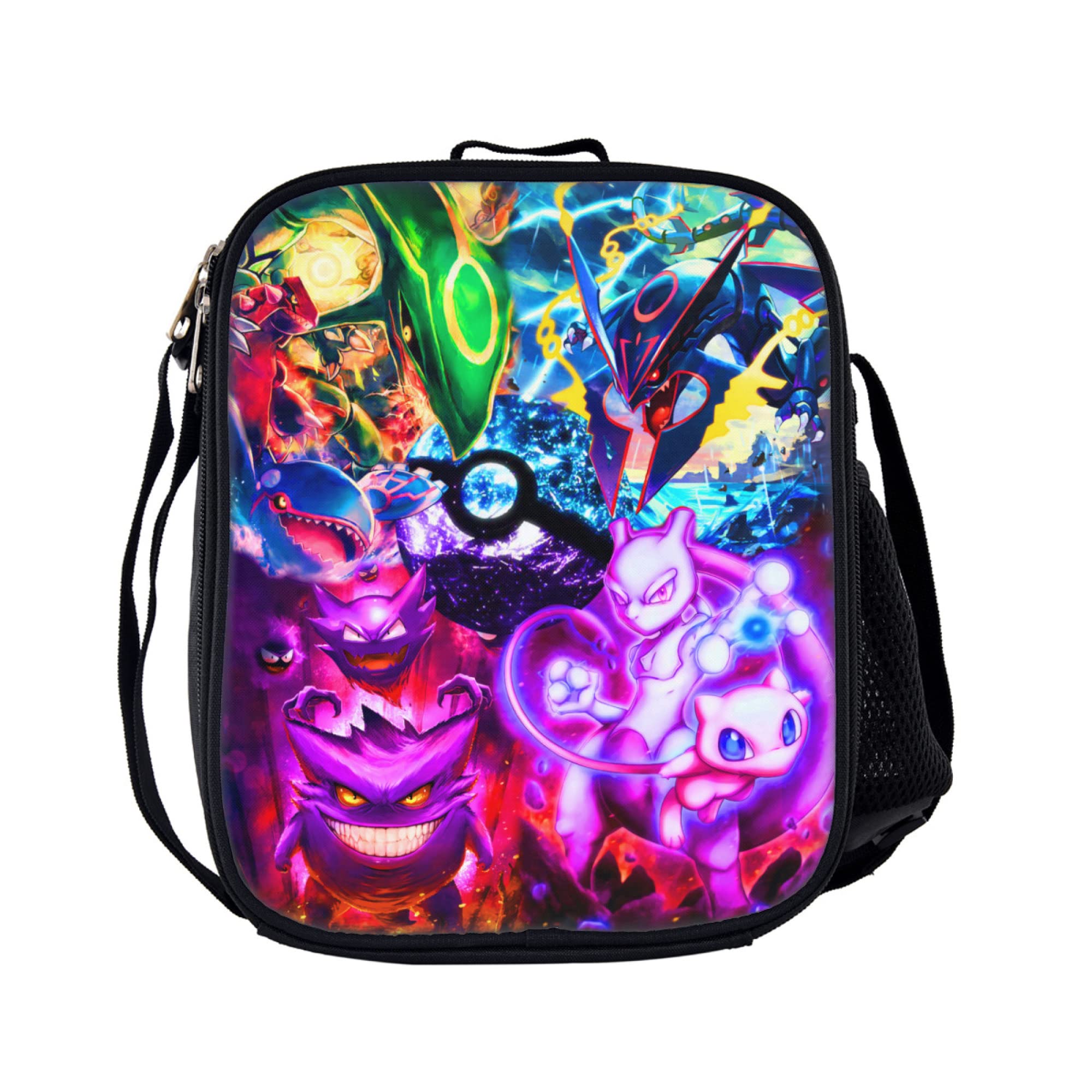 DOKERS 3PCS Lightweight Anime Backpack Set 17IN Cartoon Backpack with Lunch Bag and Pencil Case Color2