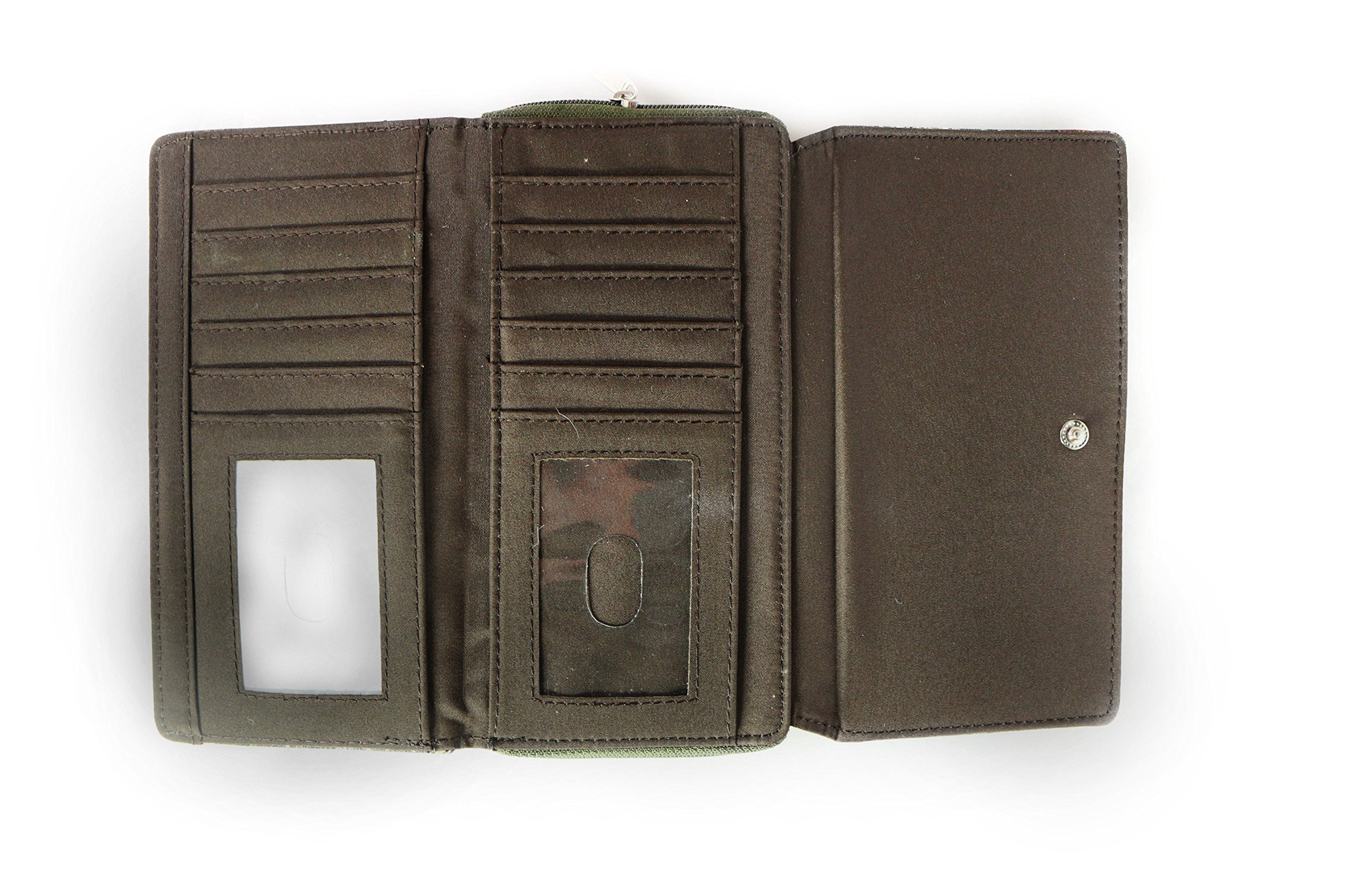 Womens Mossy Oak Camo Wallet Large Tri Fold Camo Wallet