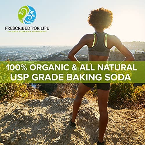 Prescribed For Life, Natural Sodium Bicarbonate (Baking Soda) Powder, 1 Lb Pouch