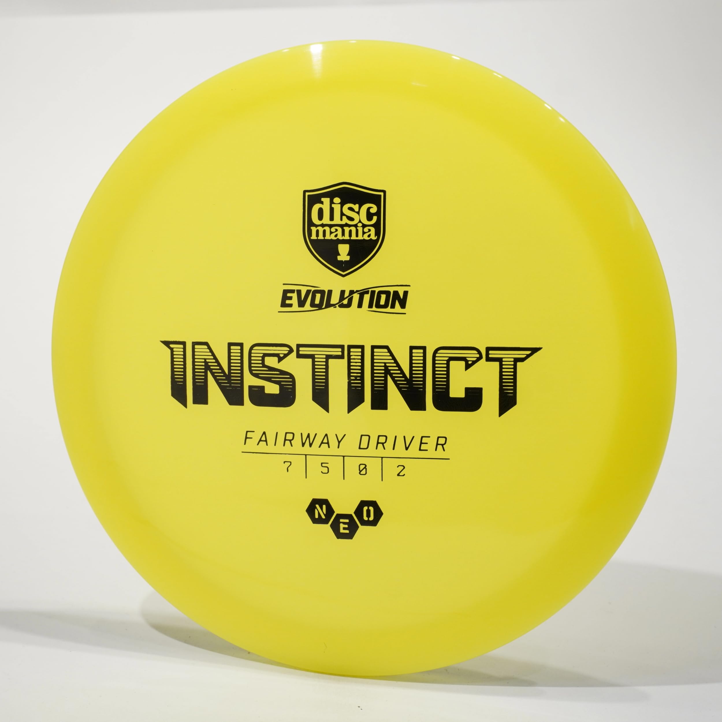 Discmania Evolution Instinct (NEO) Fairway Driver Golf Disc, Pick Weight/Color [Stamp & Exact Color May Vary] Yellow 170-172 Grams