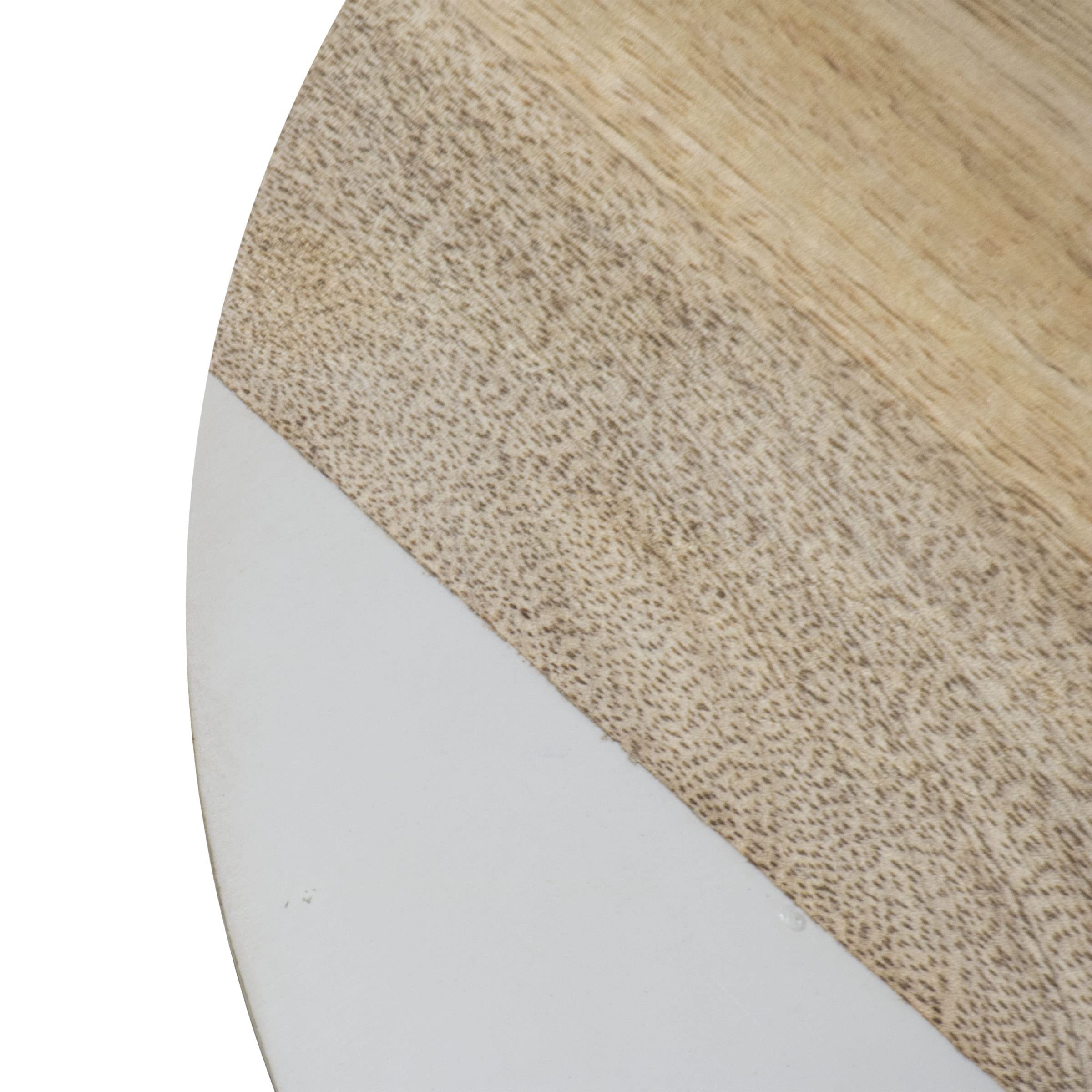 Foreside Home & Garden Wood & Gray Resin with Leather Loop Round Cutting Board
