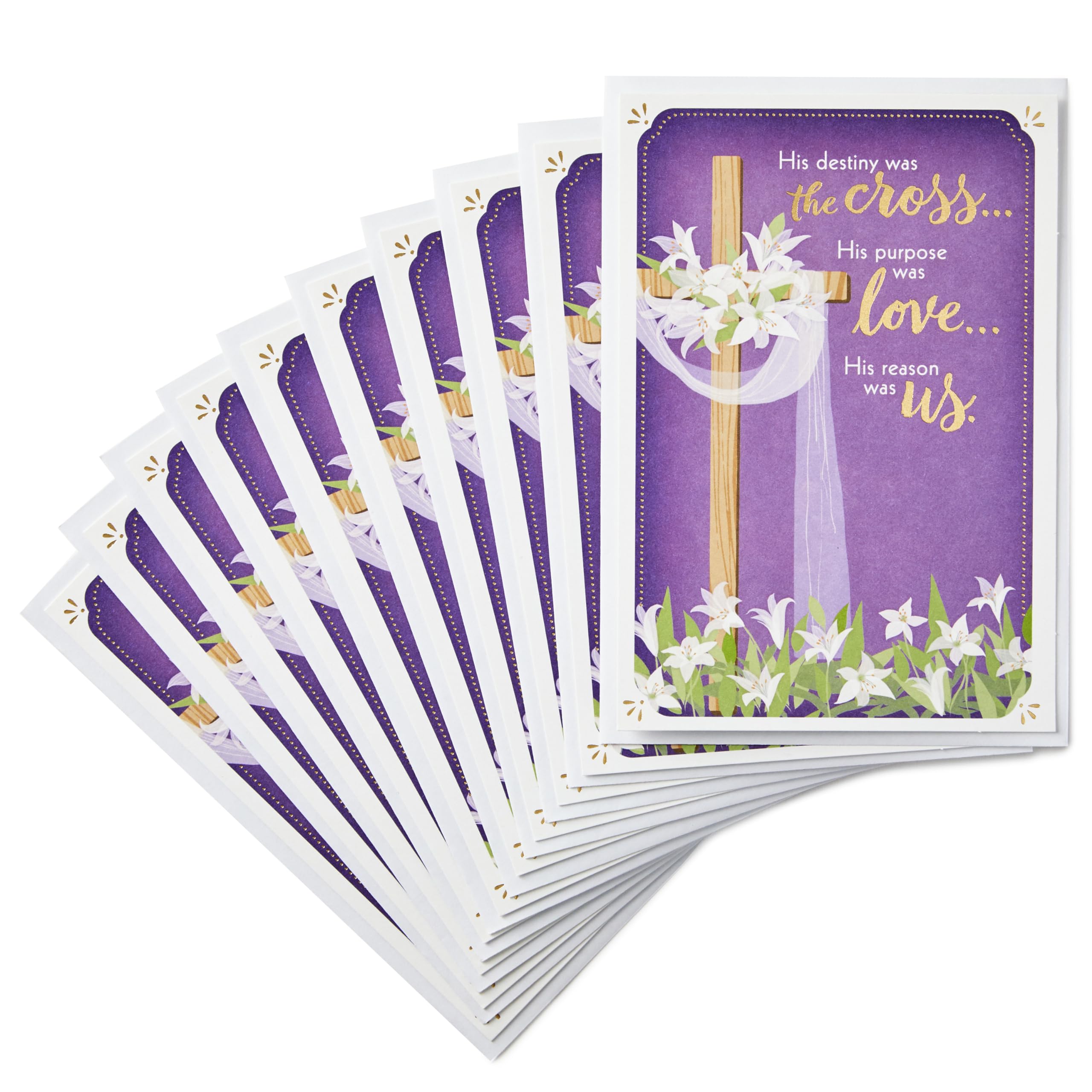 Dayspring Pack of Religious Easter Cards, Blessings at Easter (10 Cards with Envelopes)
