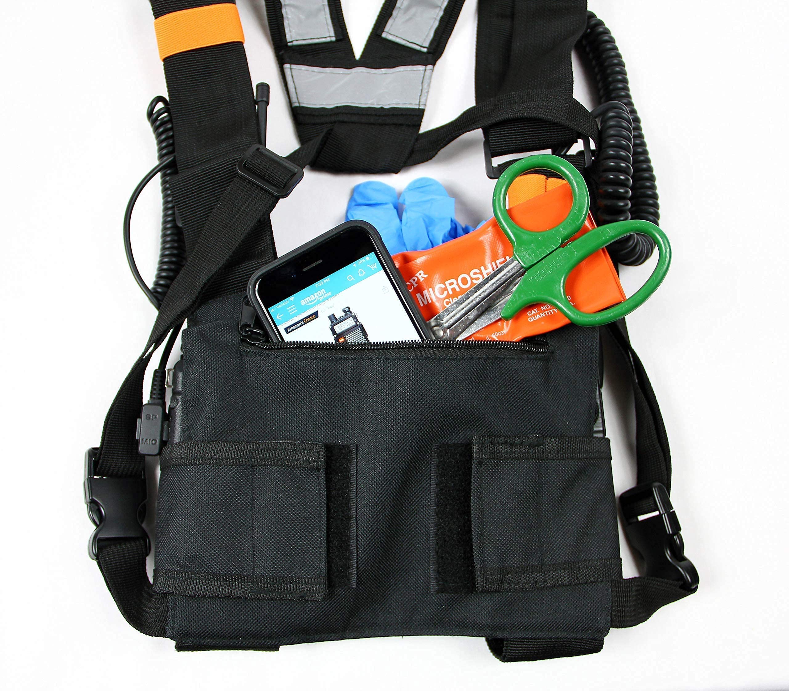 Dual Radio Harness and Duty Belt Radio Holder Bundle