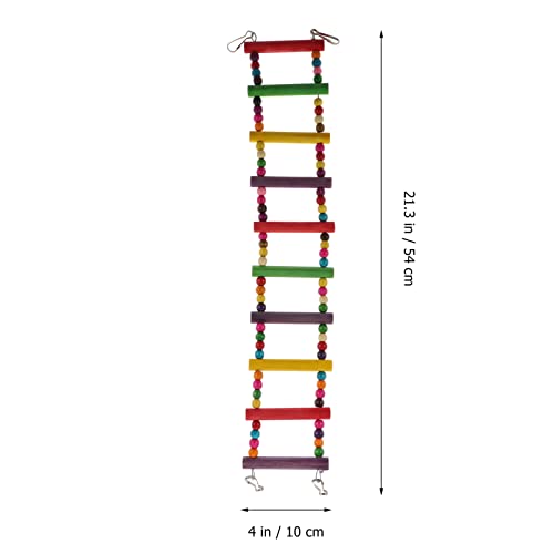 PATKAW Chicken Swing Toys 8 Pcs Parrot Bird Toy Bird Perch Bird Cage Hammock Toy Set Wooden Hammock Wooden Swing