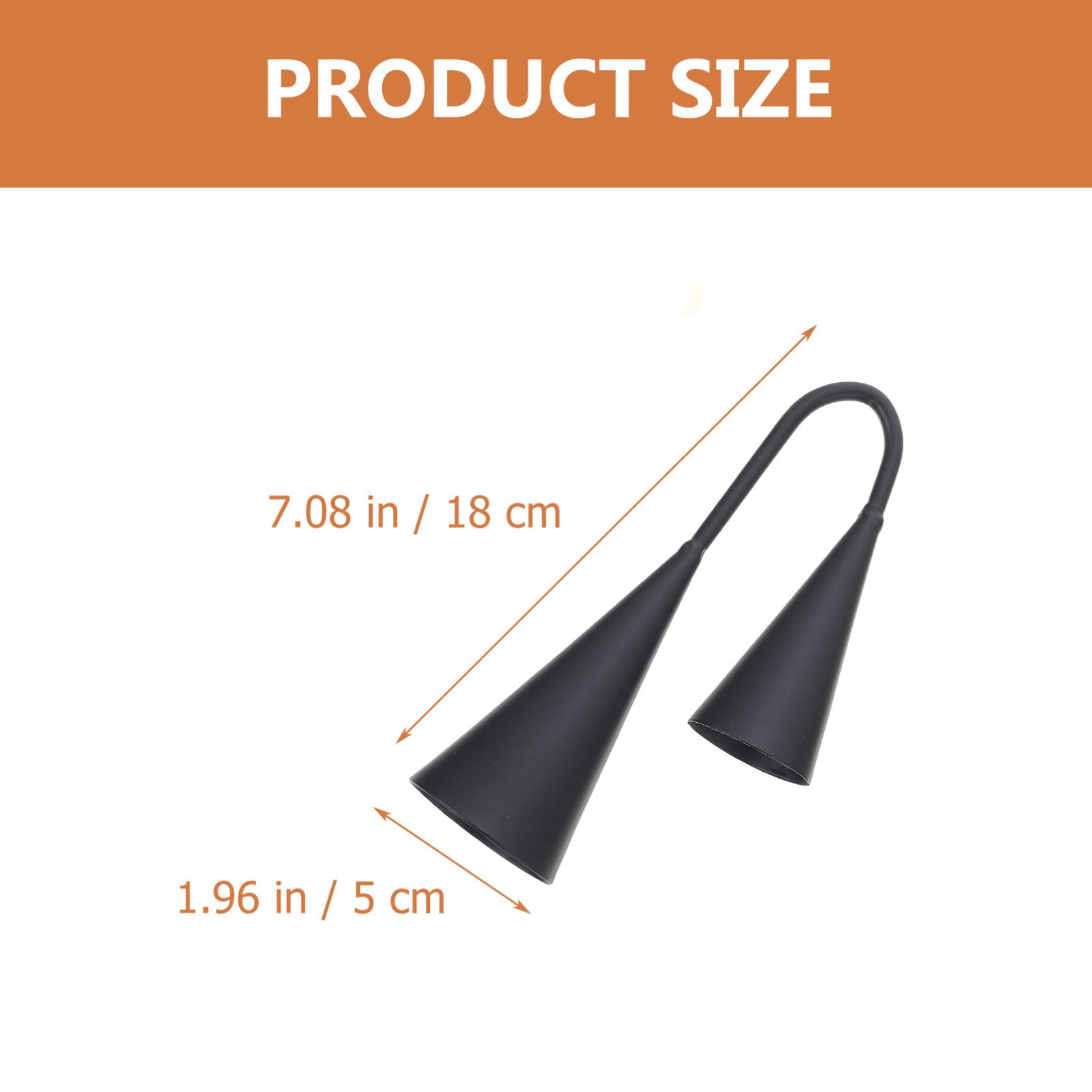 Generic 1 Set Agogo Bell Two Tone Metal Double Bell Cowbell Traditional Latin Percussion Musical Instrument with Mallet for Classroom Birthday Black S