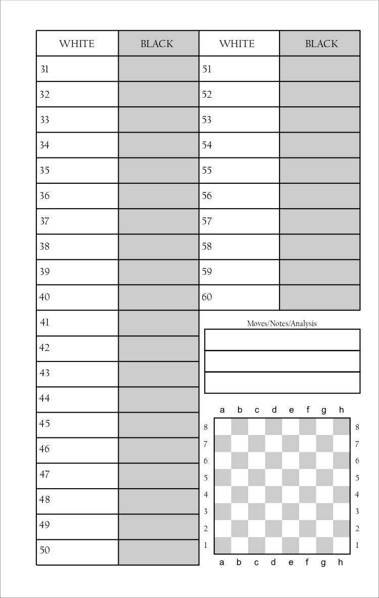 WE Games Chess Scorebook & Chess Notation Book - Green Hardcover Chess Books with 100 Pages, Ideal Chess Score Sheets for Clubs & Tournaments