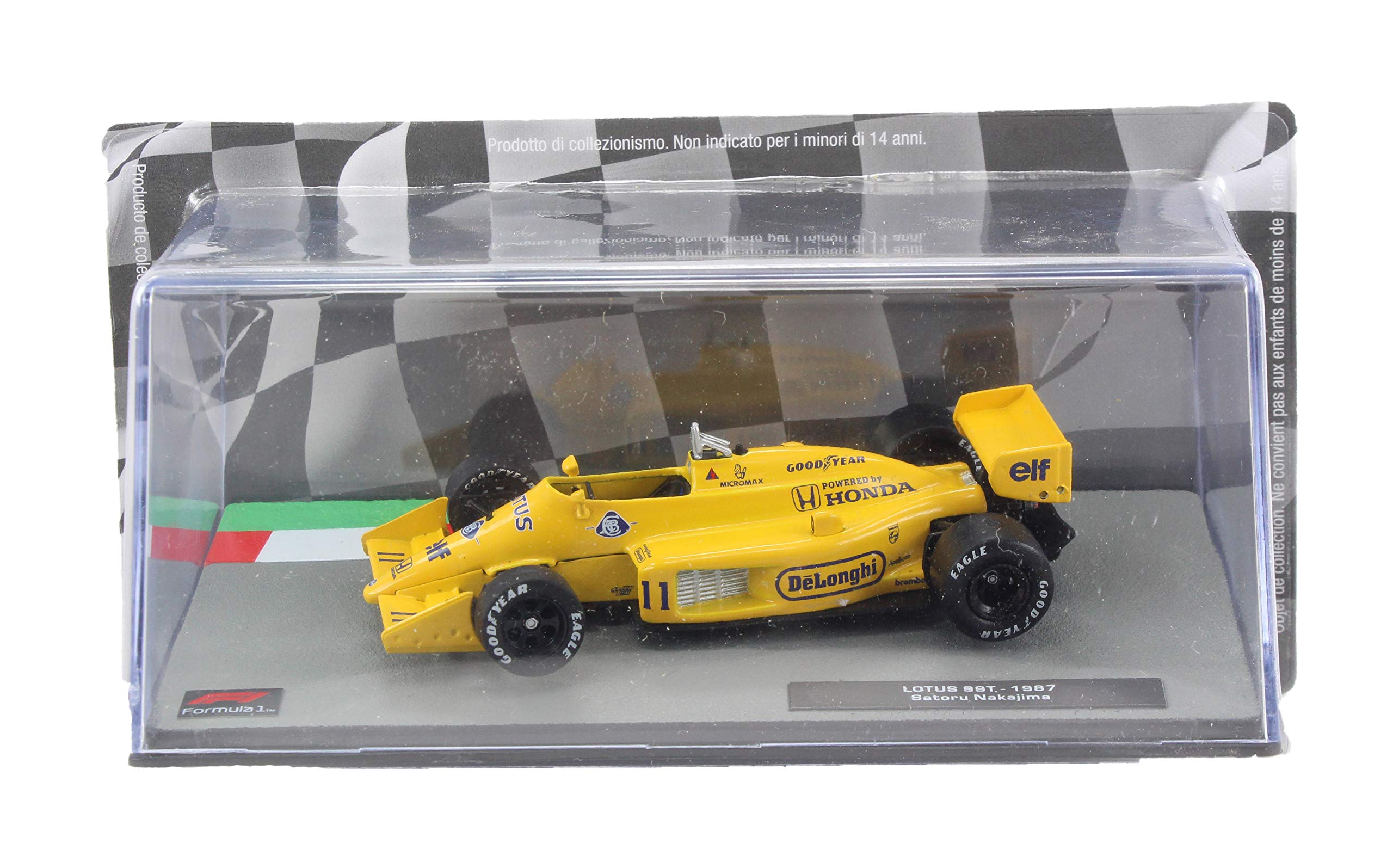 Deagostini Diecast 1:43 F1 Scale Model - Satoru Nakajima F1 Lotus 99T Race Car 1987
