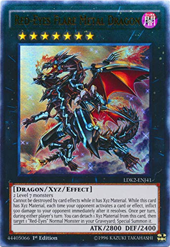 YU-GI-OH! - Red-Eyes Flare Metal Dragon (LDK2-ENJ41) - Legendary Decks II - 1st Edition - Ultra Rare