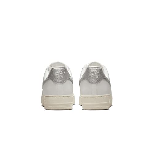 Nike Air Force 1 Womens ESS TRND Summit White/Metallic Silver Size 9.5