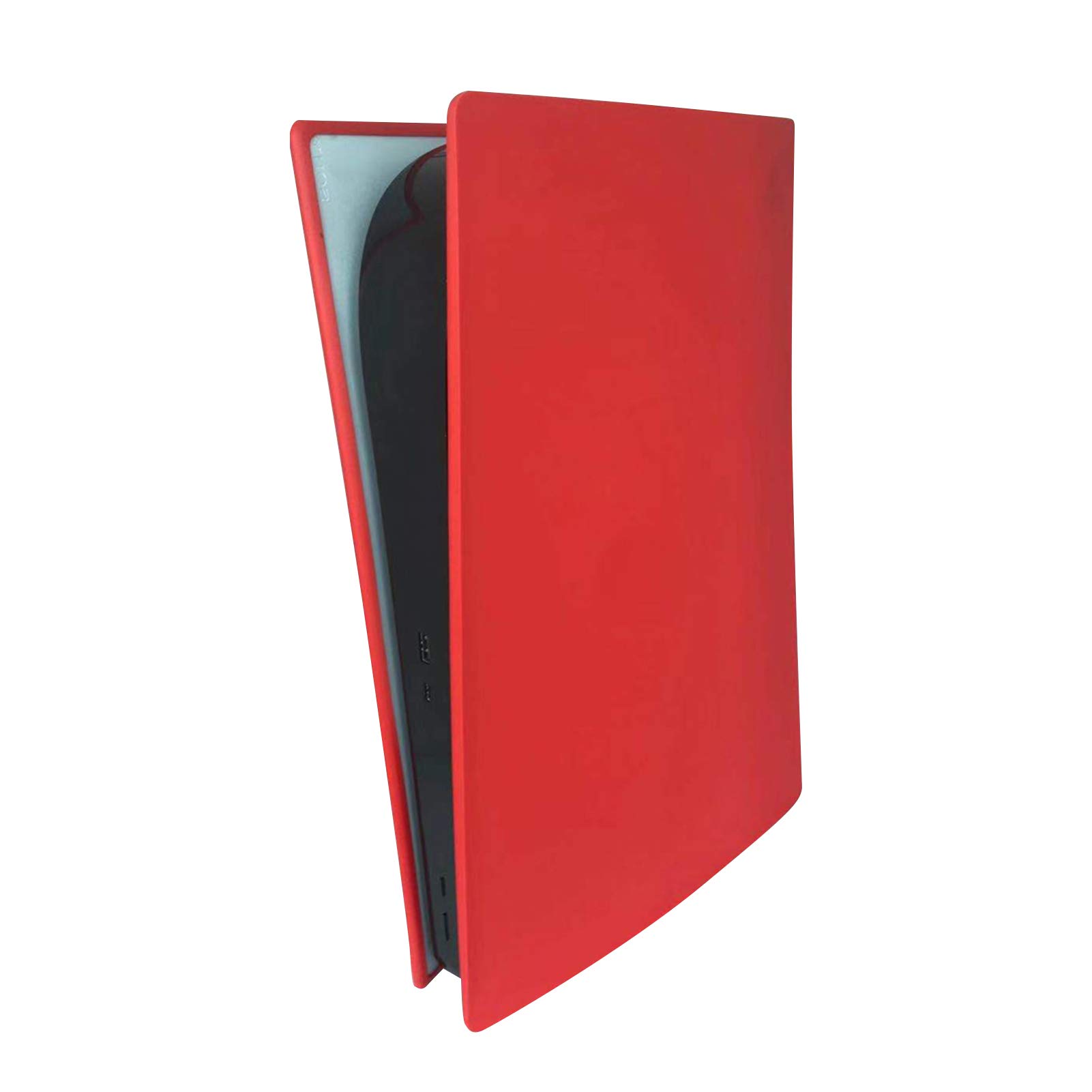 DOMILINA PS5 Silicone Skin Cover, Dustproof Anti-Scratch Anti-Fall Protector Case for Sony Playstation 5 Digital Edition Console (Digital Edition, Red)