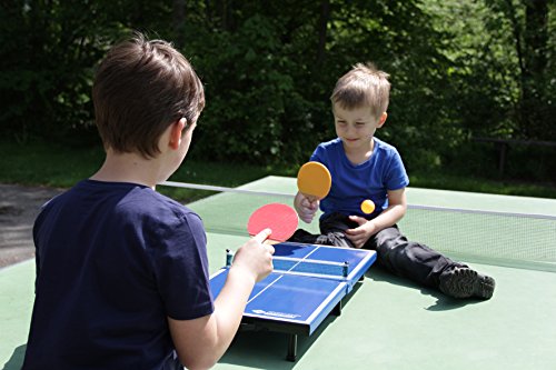 Donic-Schildkröt Mini Ping Pong Table, with 2 Bats and 1 Ball, Folding in a Briefcase, 838576