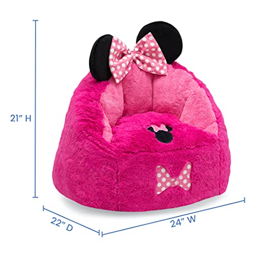 Disney Minnie Mouse Cozee Figural Chair by Delta Children, Toddler Size (for Kids Up to 6 Years Old)