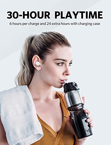 EarFun Wireless Earbuds, [2020 CES Award] Free Bluetooth 5.0 Earbuds with Wireless Charging Case, USB-C Quick Charge, IPX7 Waterproof in-Ear Wireless Headphones, Deep Bass, 30H Playtime