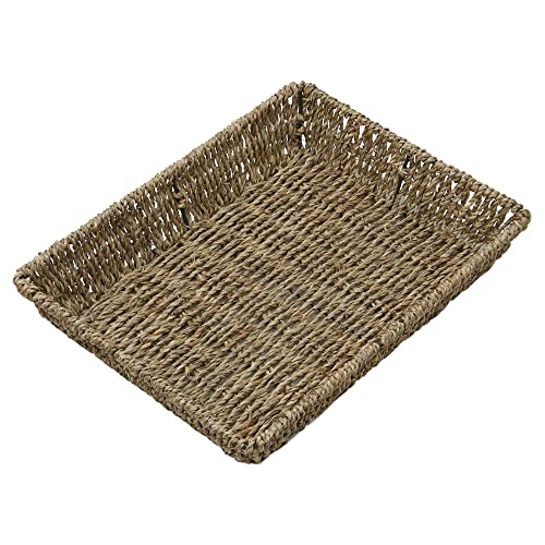 JVL Seagrass Rectangular Storage Tray