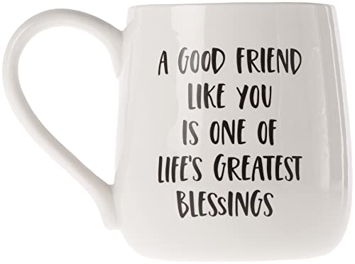 Enesco Our Name is Mud “Soul Sister” Stoneware Engraved Coffee Mug, 1 Count (Pack of 1), Gray