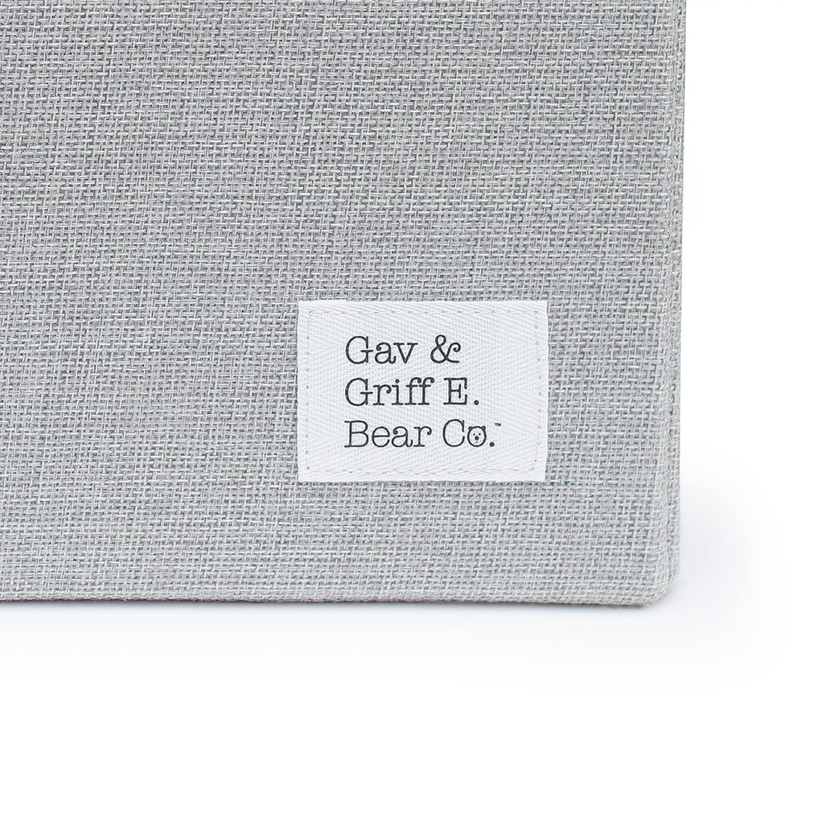 Gav & Griff E. Bear Co. Sloth Storage Cube, Box, Organizer, Container, Bin, 13 inch Kids Cubby, Sloth Design 3 Grey