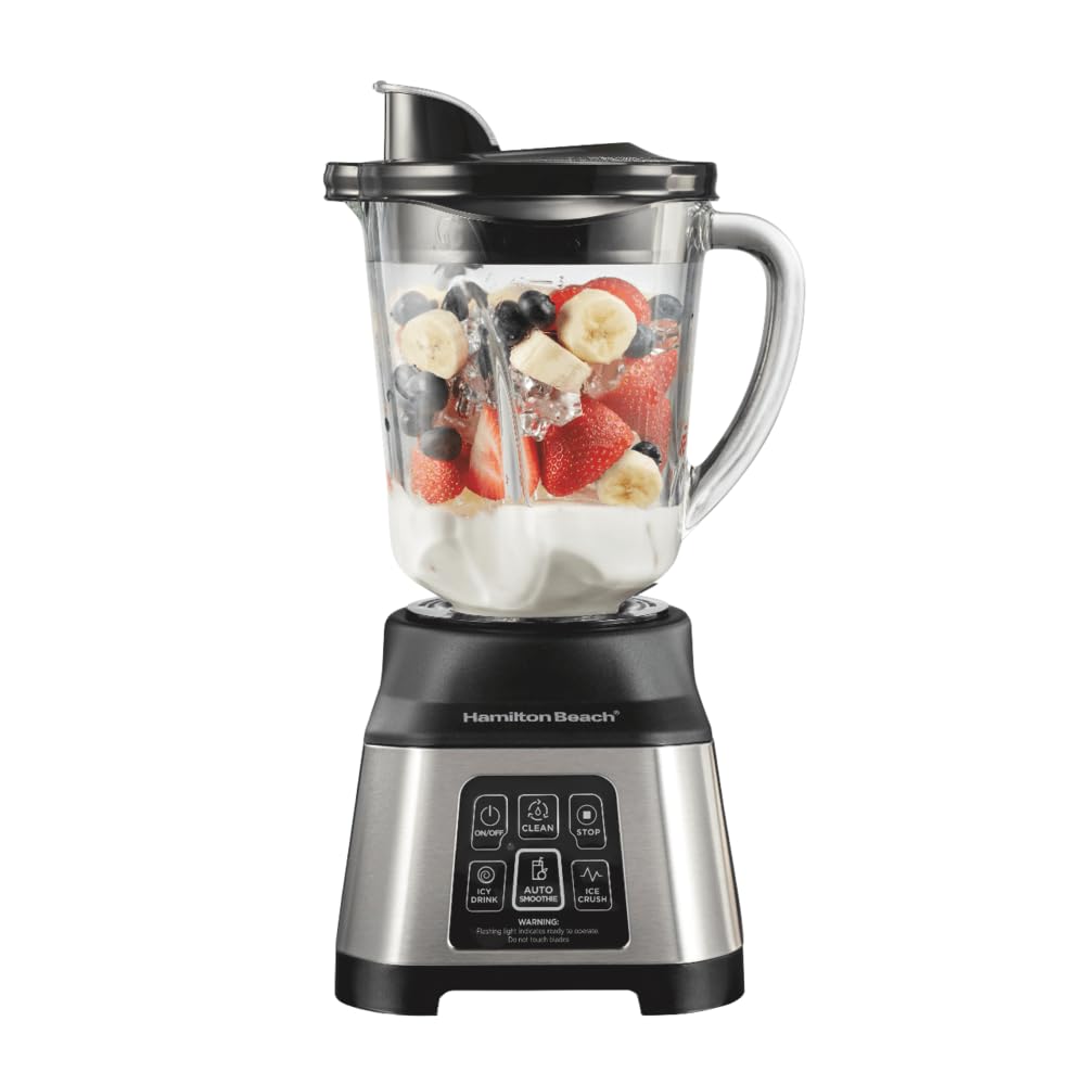 Hamilton Beach Blender and Toaster Bundle - 850W Smoothie Blender with 5 Functions, Wave Action System and 40oz Jar plus 2 Slice Toaster with Extra Wide Slots and Bagel Setting