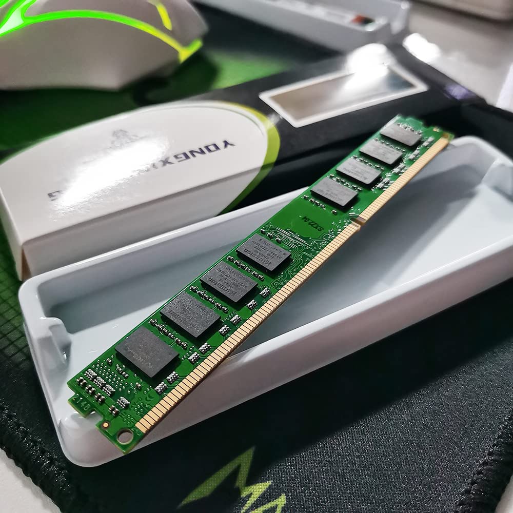 DDR2 2x2GB (4GB Kit) 800MHz UDIMM RAM (PC2-6400) CL6 240Pin 1.8V Non-ECC Unbuffered Compatible All Motherboards Desktop Memory