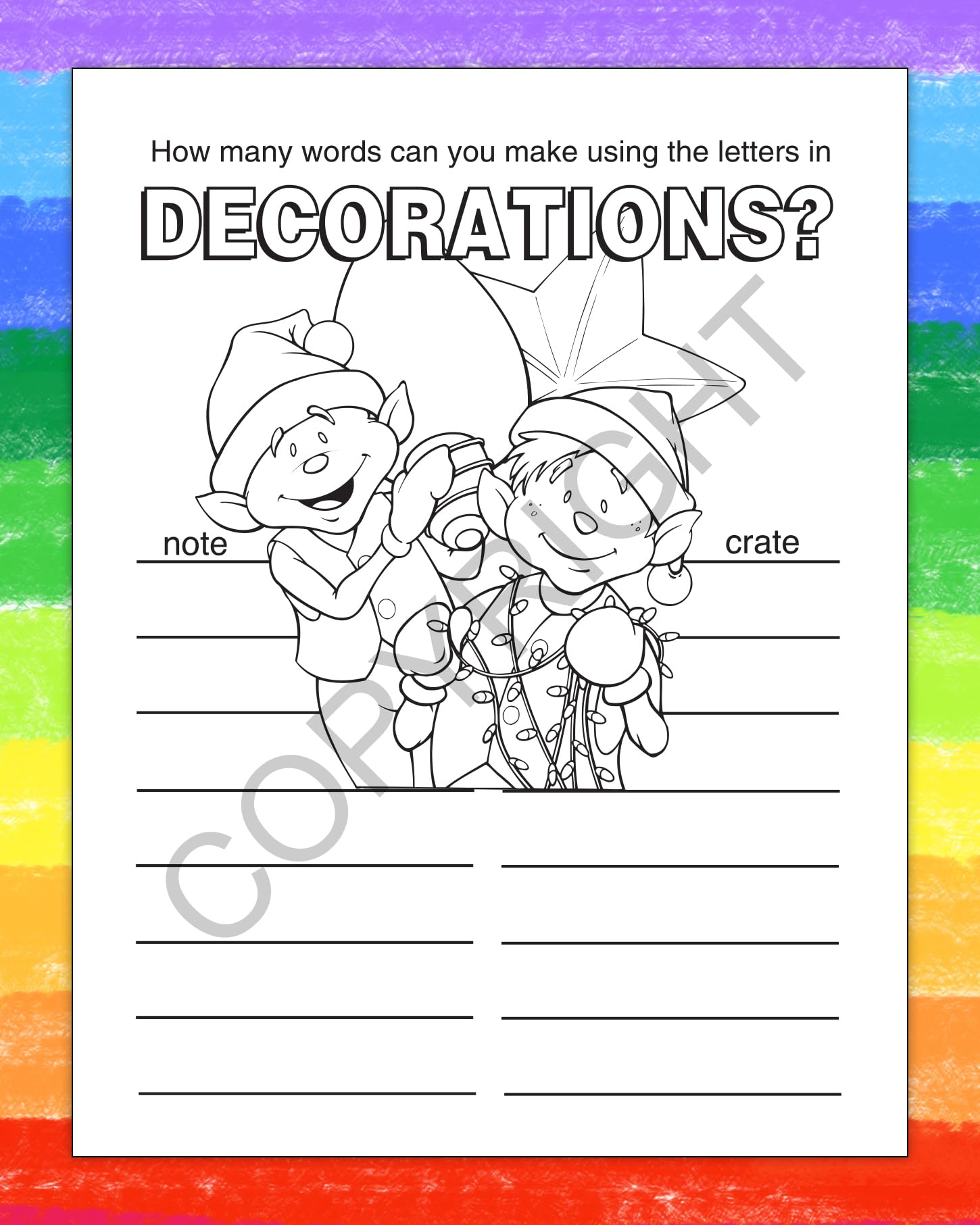 ZOCO - Christmas Coloring Books (25 Bulk Pack, Without Crayons) - Stocking Stuffers, Toys, Holiday, Xmas Party Favors, Activities for Kids