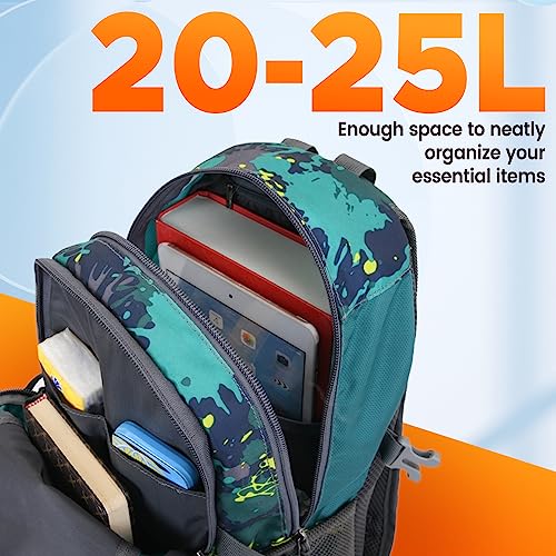 sunhiker Small Cycling Hiking Backpack Water Resistant Travel Backpack Lightweight Daypack M0714 (20-25L)-Colorful Micai
