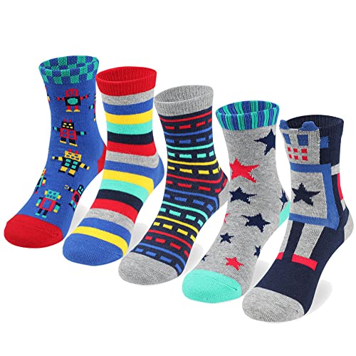 COTTON DAY Kids Boys Ankle Low Cut Athletic Cushion Sole Socks Fun Colorful Design 8-10 years (Camouflague Size 10)