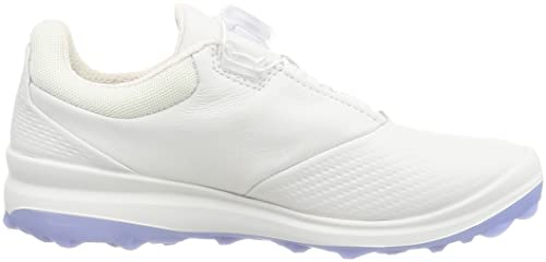 ECCO Women's Biom Hybrid 3 BOA Hydromax Water Resistant Golf Shoe, White, 8-8.5