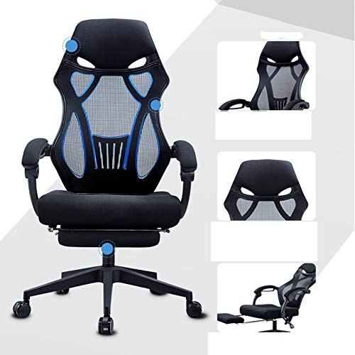 DOUBAO Reception Chairs with Arms and Back Support Ergonomic Office Chair , High Back Desk Chair with Footrest and Lumbar Support