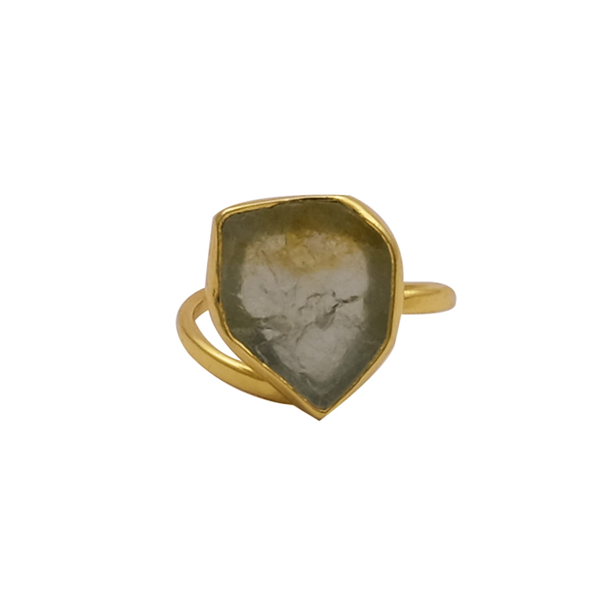 El Joyero Gold Plated Labradorite Adjustable Ring | 10x15 Mm Stacking Ring Jewelry | Fancy Shape Handmade Gemstone Ring | Gift For Her 2116 6