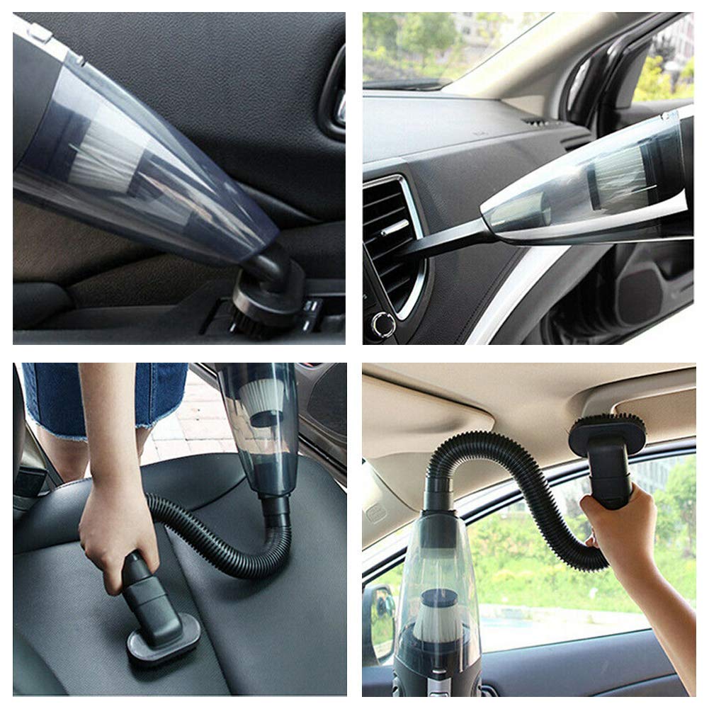 Dustbuster Handheld Vacuum YWUS Rechargeable Vacuum 7Kpa Handheld Cleaner with Filtration System, Cordless, Wet/Dry DC 12V and Low Noise(Black)