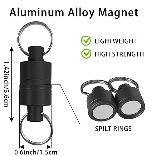 EUPHENG Fly Fishing Accessories Combo Including Fly Fishing Zinger Retractor Durable Magnetic Net Release Magnetic Tippet Threader and Multifunctional Fly Fishing Knot Tying Tools(Green)