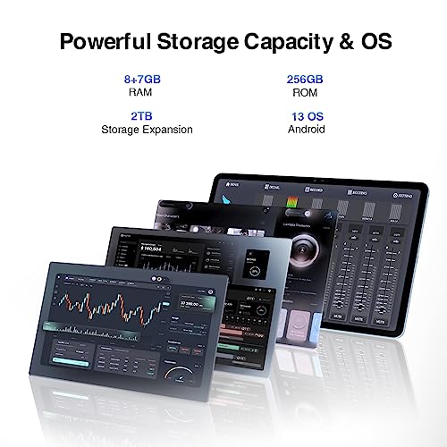 DOOGEE T30 Pro 2.5K Screen 11 Inch Android 13 Tablet Helio G99 CPU 2.2Ghz, 15GB RAM + 256GB ROM, 33W PD Charge 8580mAh Battery, WiFi 4G/5G&BT 5.2, TUV & Hi-Res Certification Android Tablet