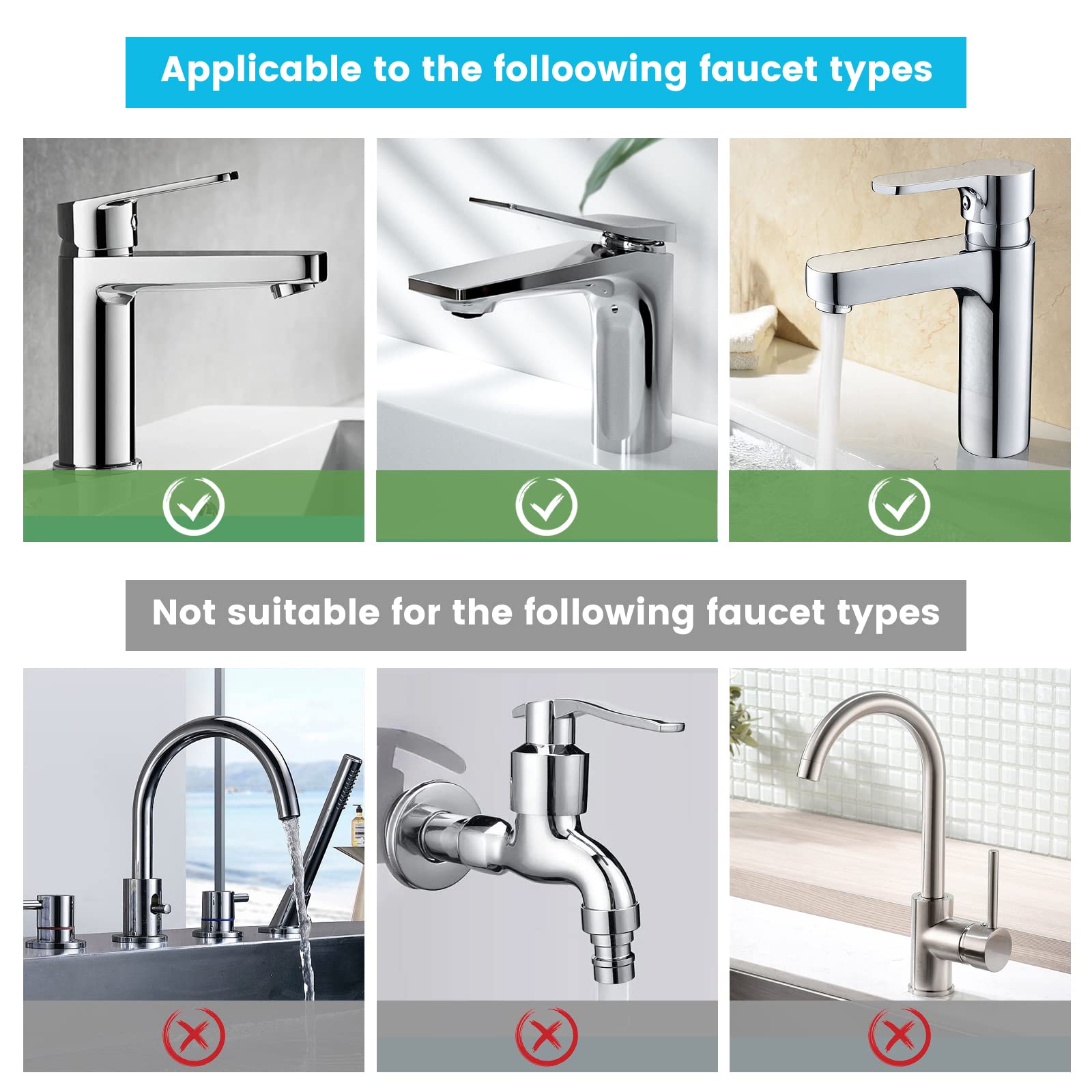 Faucet Extender for Kids, 4Pack Sink Extender for Toddlers, Bathroom Wash Tap Washing Helper, Faucet Extender for Children Baby